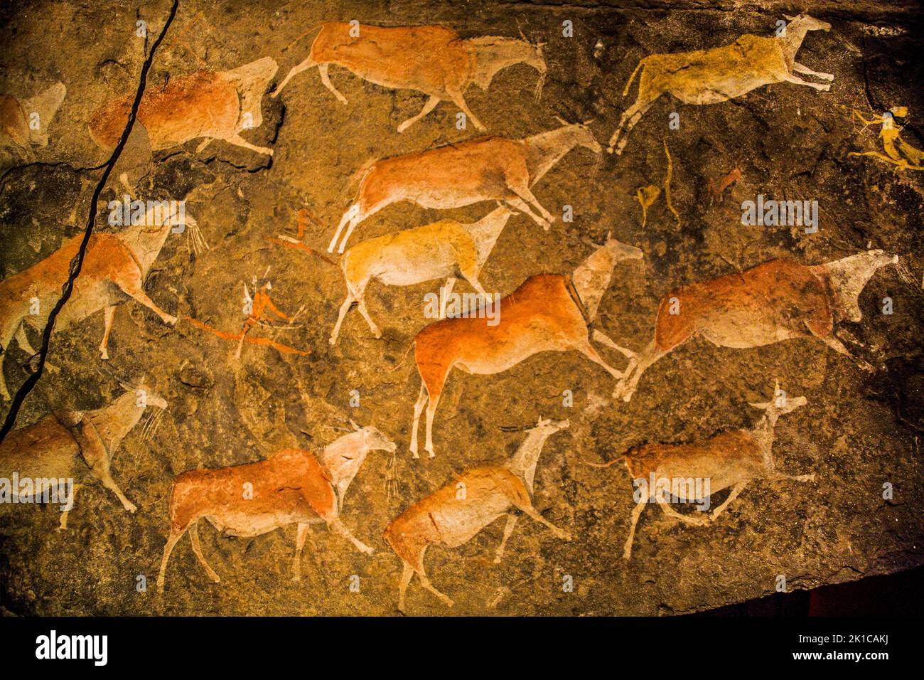 Cave painting, Linton panel, is one of the most amazing and finely ...