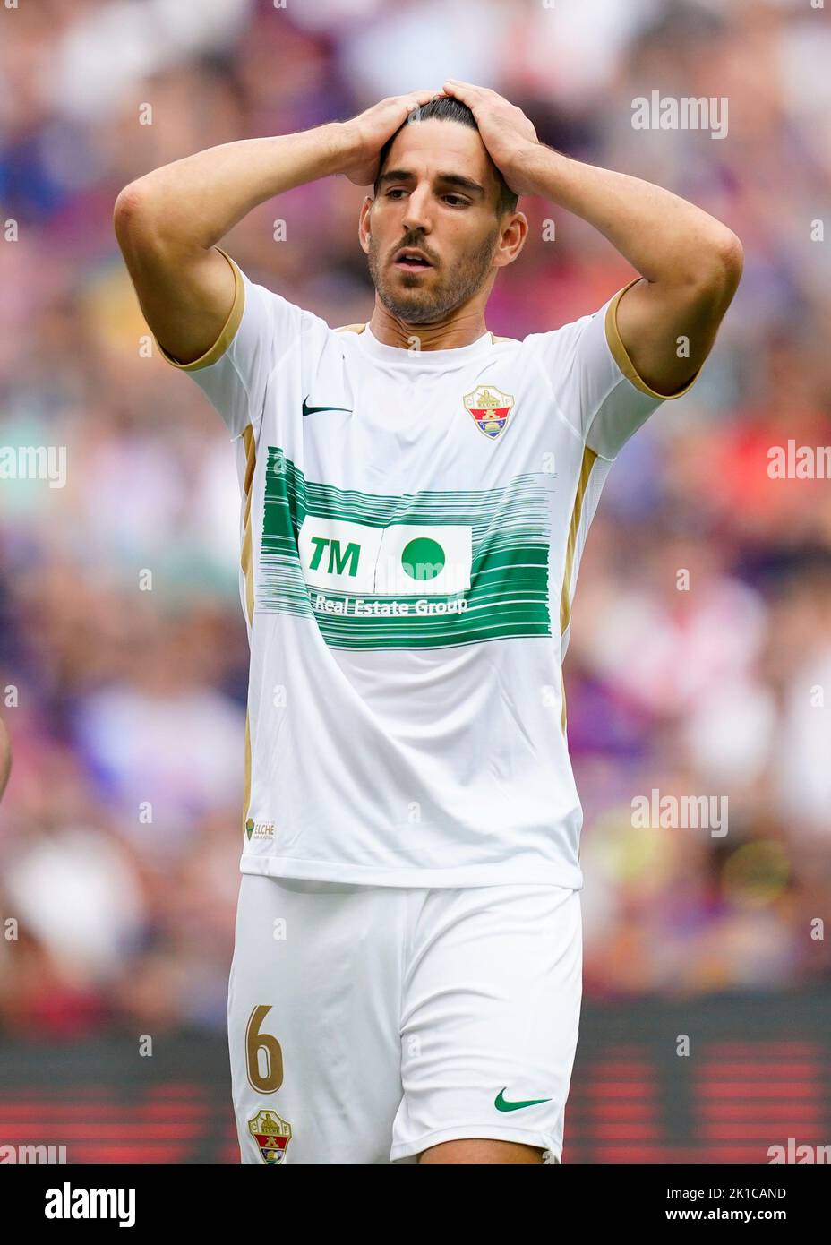 Barcelona, Spain. 17th Sep, 2022. Pedro Bigas of Elche CF during the La ...