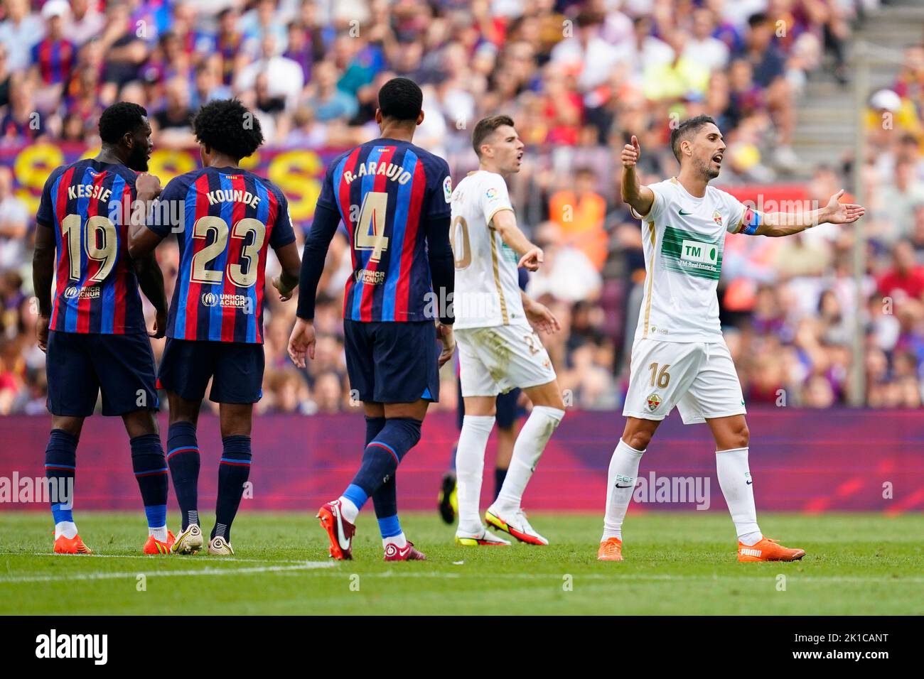 Barcelona, Spain. 17th Sep, 2022. Fidel Chaves of Elche CF during the ...