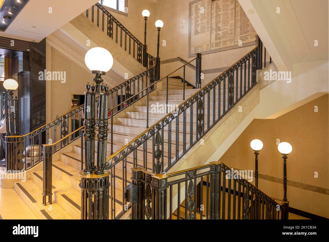 Staircase Department Store Harrods London England, Great Britain Stock ...