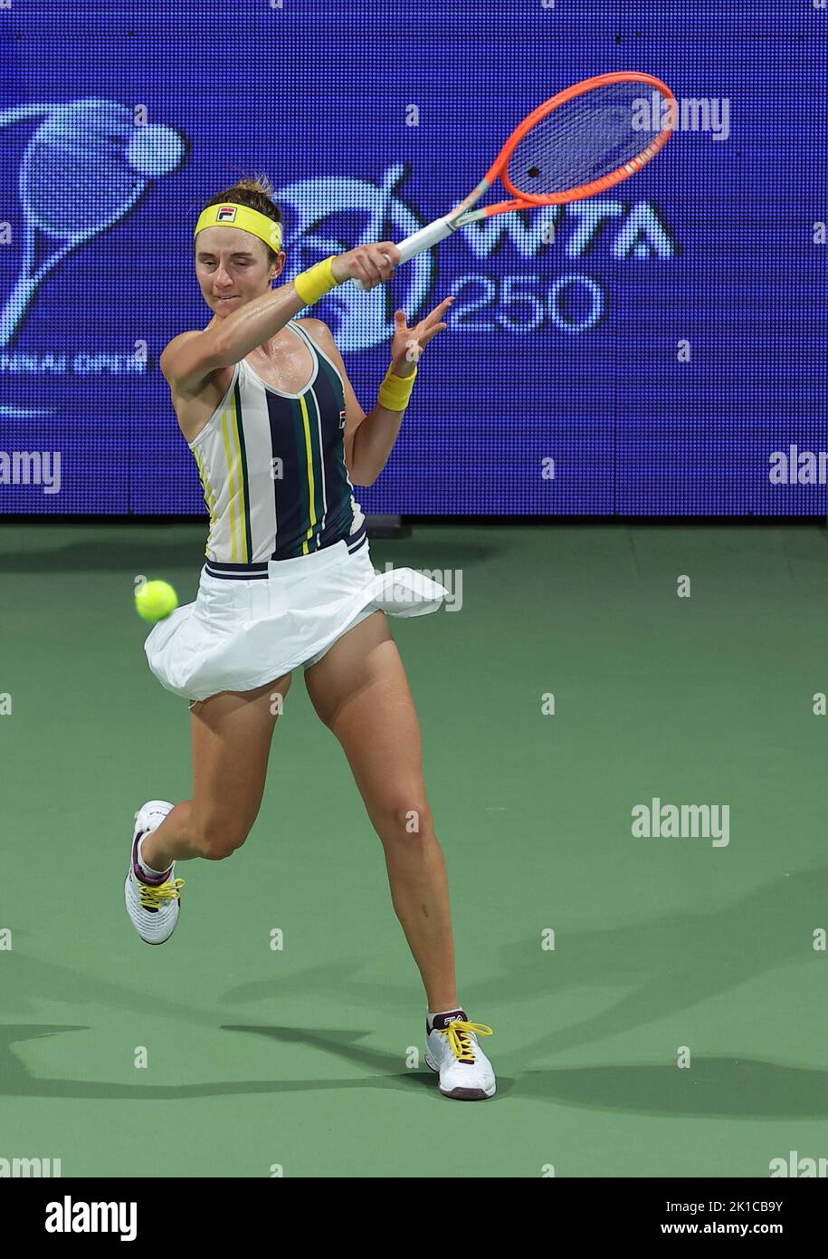 Chennai, India, 17th Sep 2022: Chennai Open WTA 250 : Nadia PODOROSKA ...