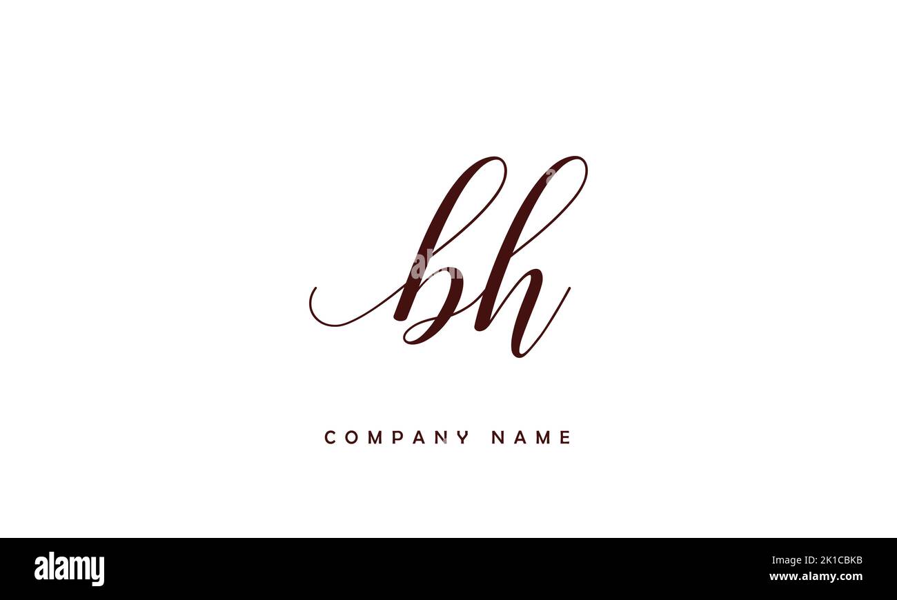 Bh monogram logo Stock Vector Images - Alamy