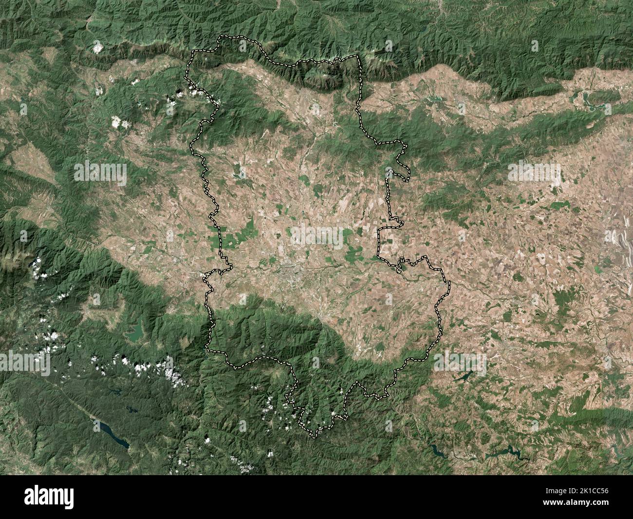 Plovdiv, province of Bulgaria. High resolution satellite map Stock Photo - Alamy