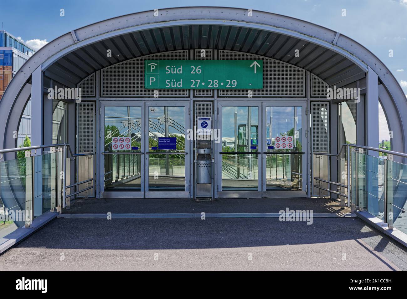 The former Train station to the south entrance of the Hanover Trade ...