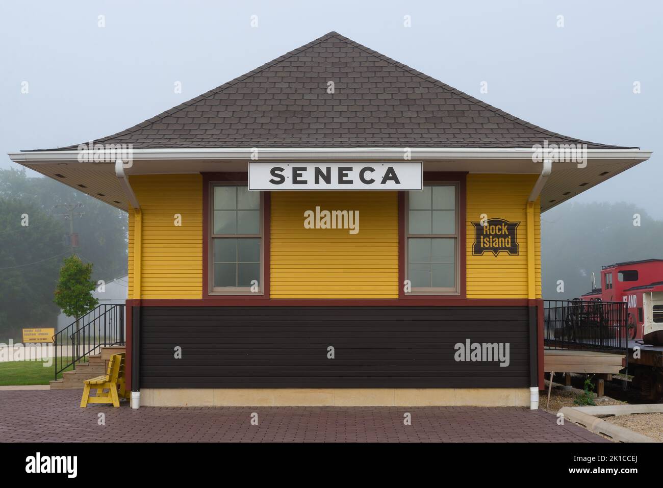 Seneca, Illinois - United States - September 15th, 2022: The restored ...