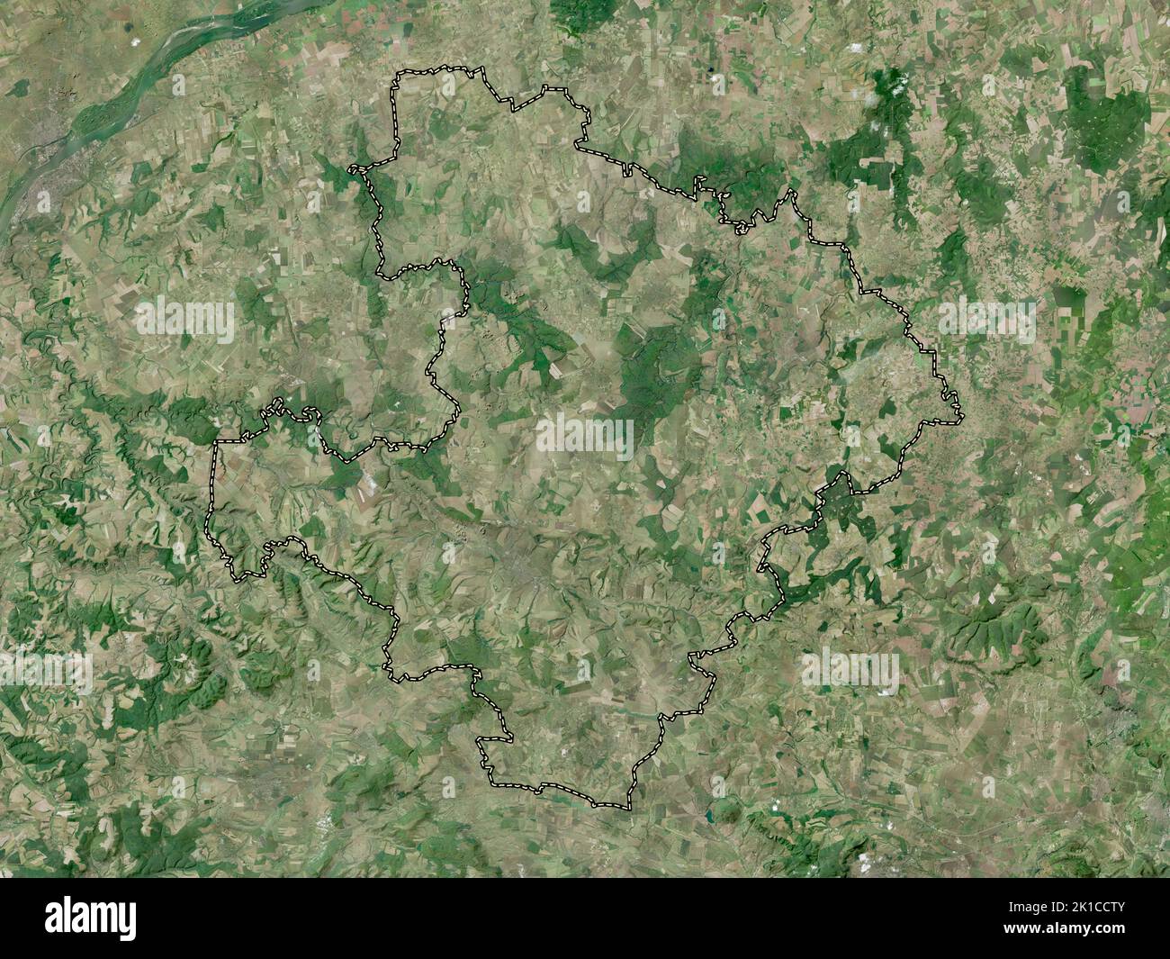 Razgrad, province of Bulgaria. High resolution satellite map Stock ...