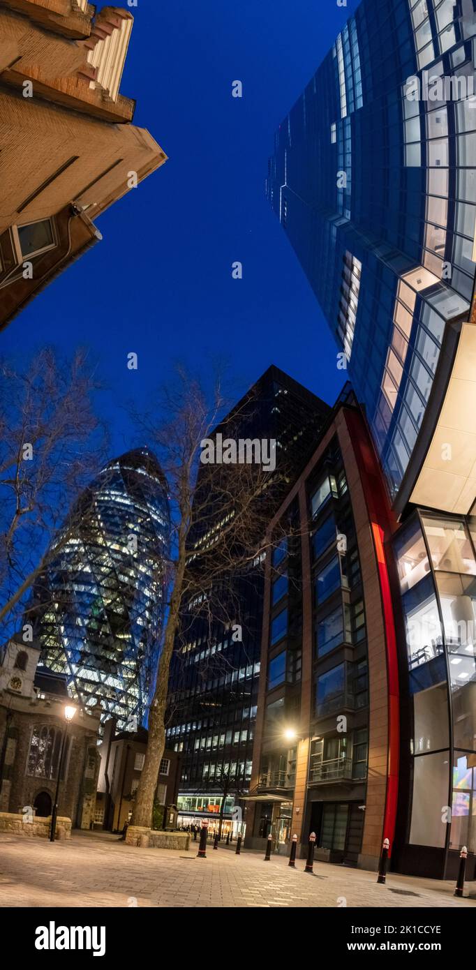 30 St Mary Axe, Gherkin Building, the city, London, England, Great ...