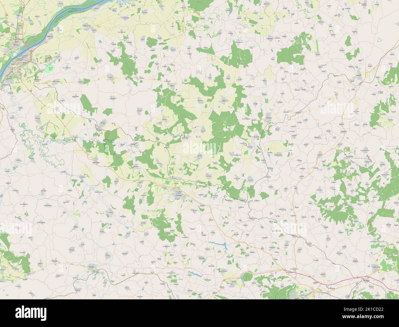 Razgrad, province of Bulgaria. Open Street Map Stock Photo - Alamy