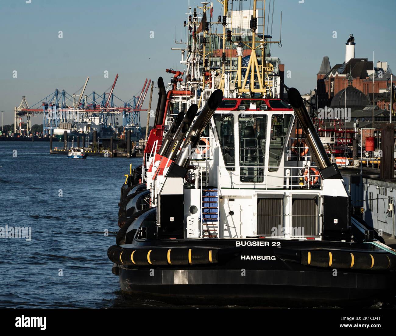 Tugboats in the harbour, Hamburg, Germany Stock Photo - Alamy