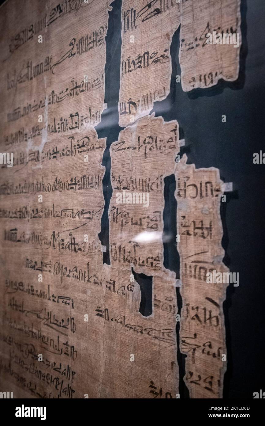 Abbott Papyrus, late 9th dynasty, 1100 BC, Thebes, Egypt, collection of ...