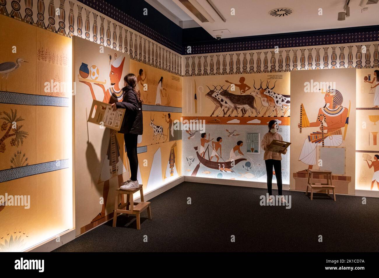interactive room of the exhibition Pharaoh the King of Egypt, Center ...
