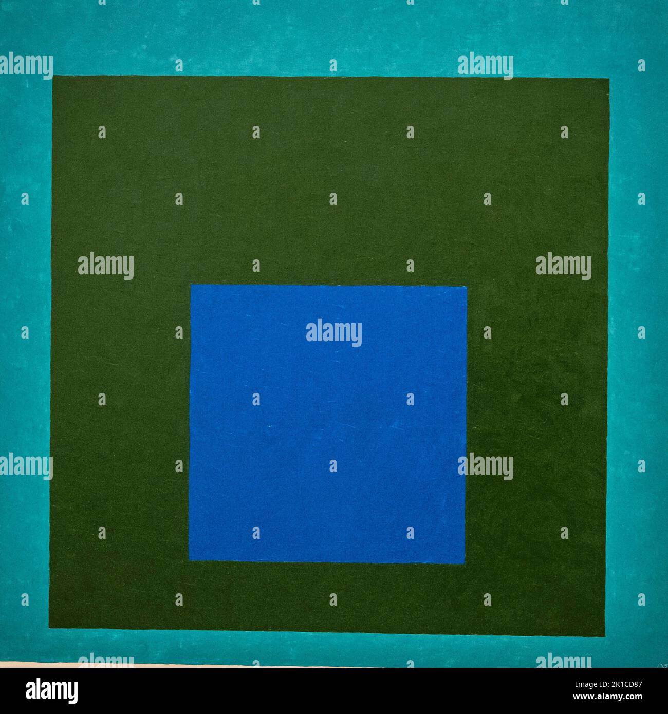 Color Study for Homage to the Square, renewed hope, 1951,oil on ...