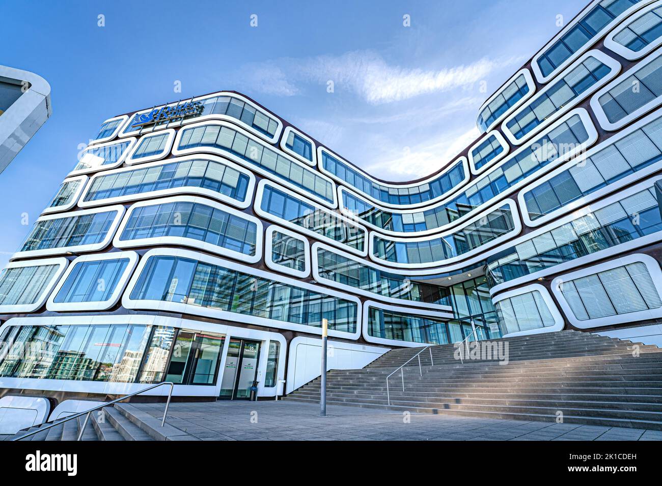 Modern architecture of Amadeus FiRe AG with staircase, Stuttgart ...