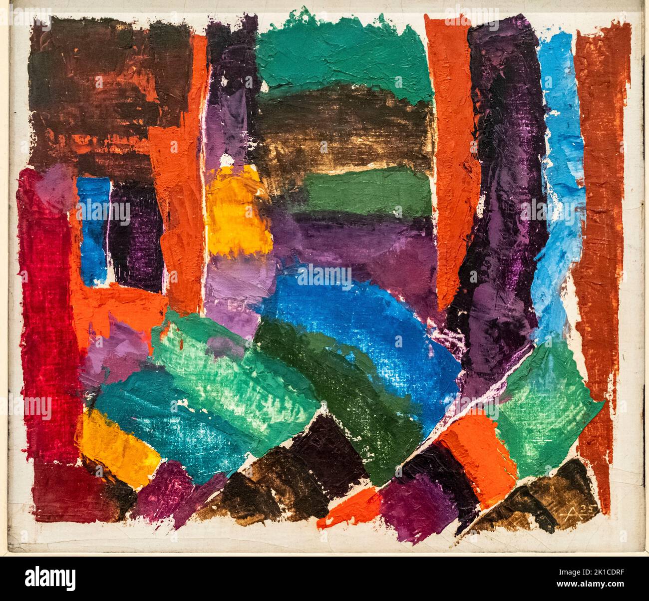 Evening (an improvisation), Josef Albers, 1935, oil on masonite ...