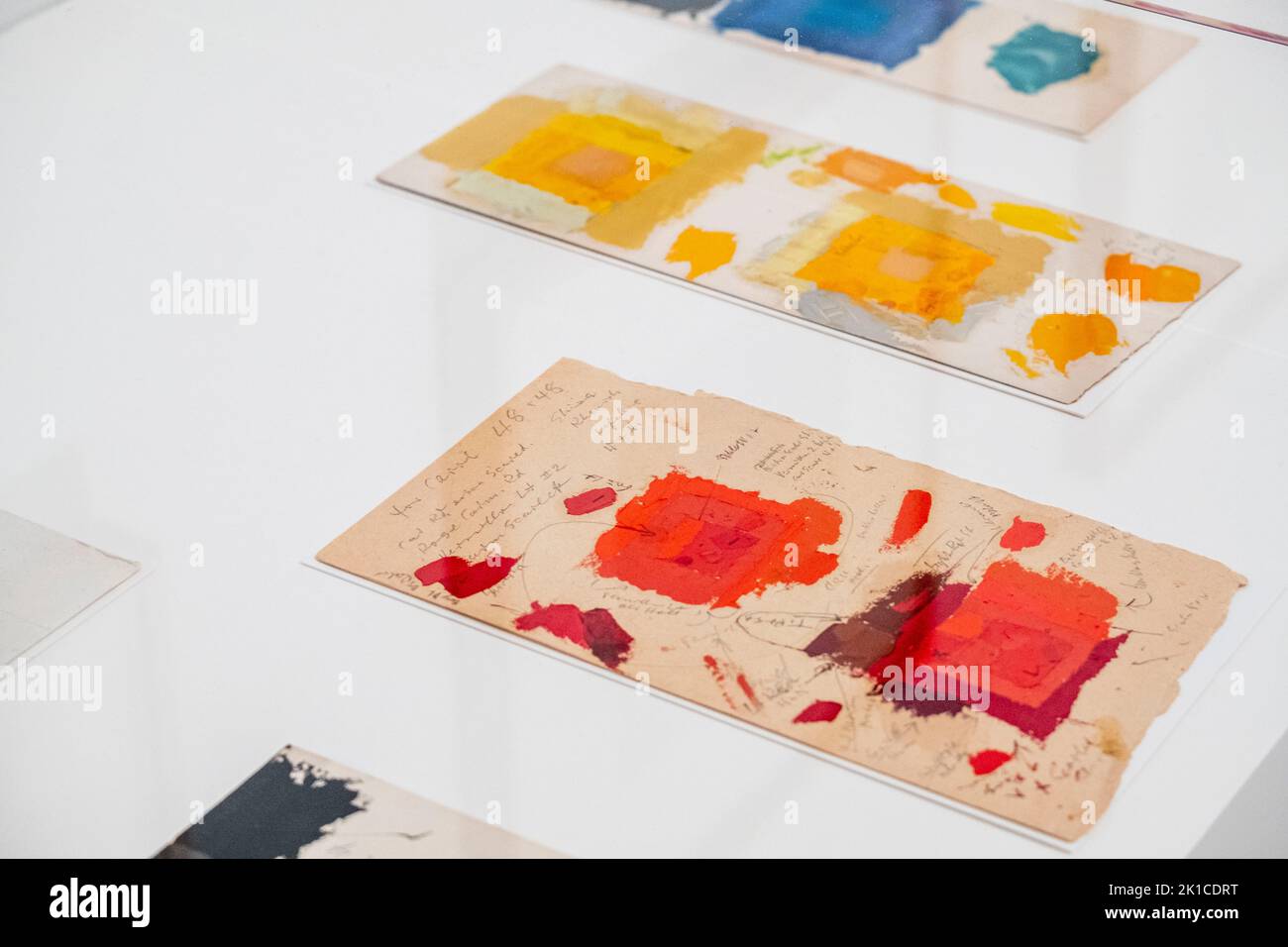 Josef Albers, author's notes, Bauhaus Stock Photo - Alamy