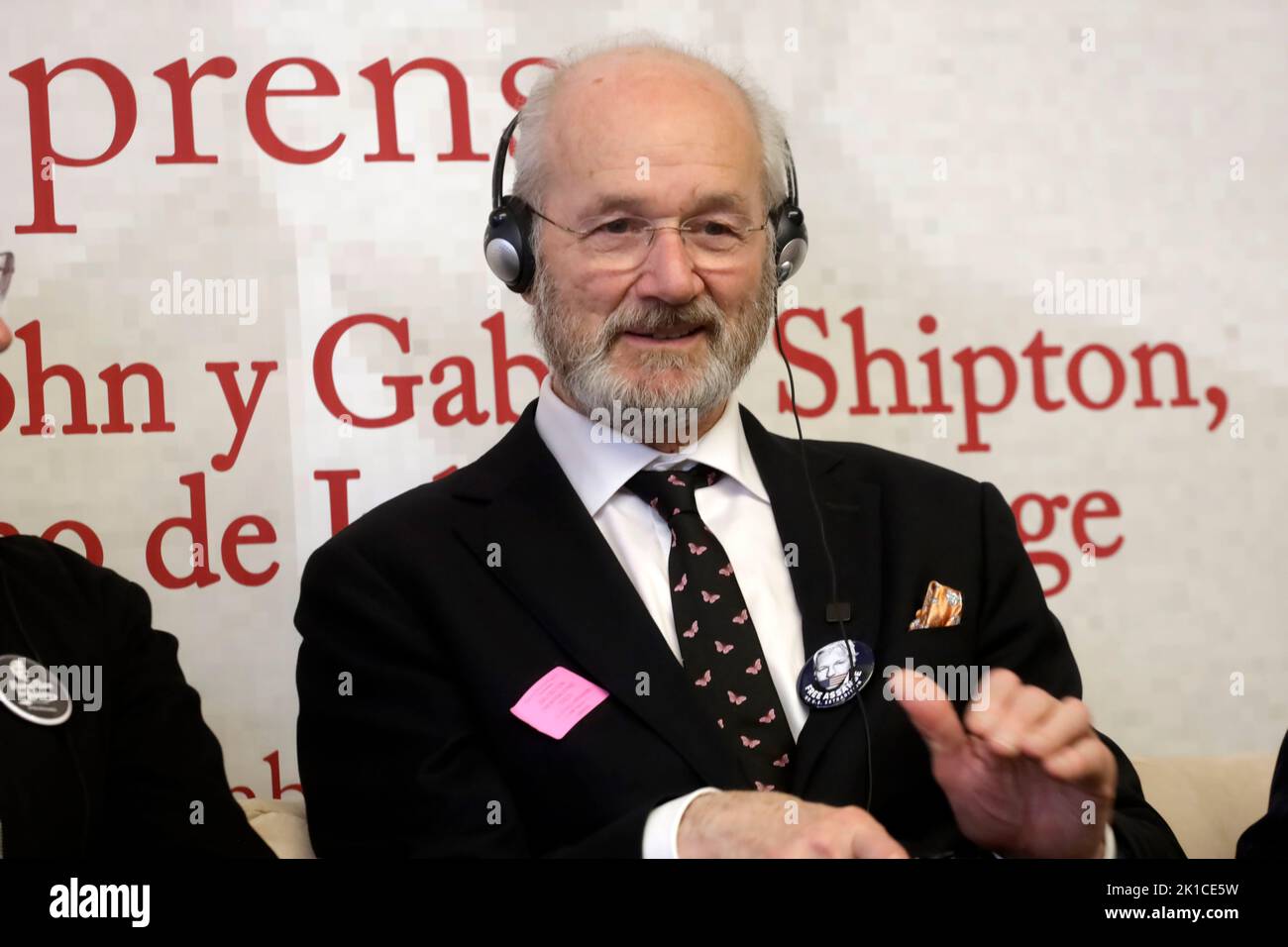 September 12, 2022, Mexico City, Mexico: John Shipton, father of Julian ...