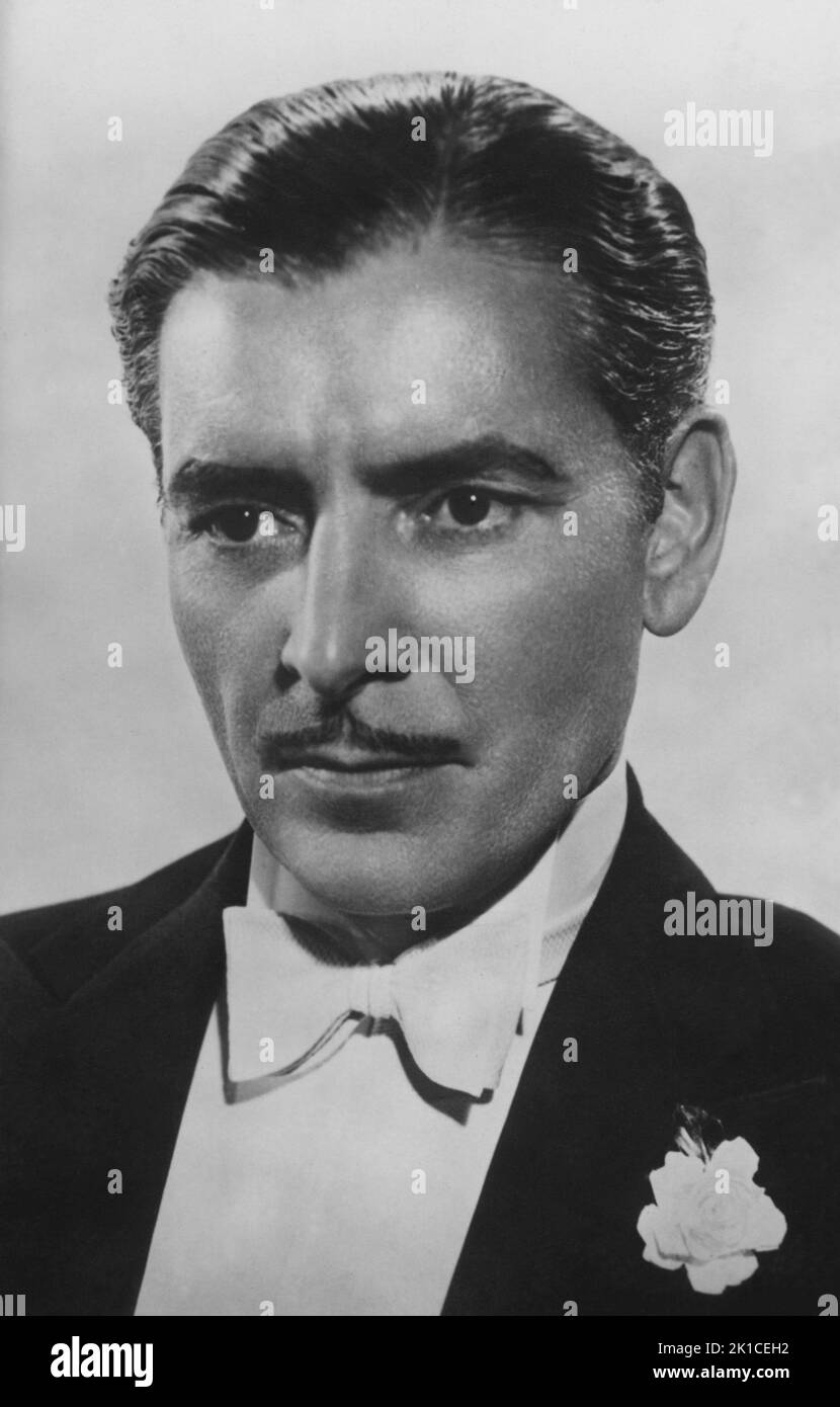 Ronald Colman (1891-1958), actor de cine británico Stock Photo - Alamy