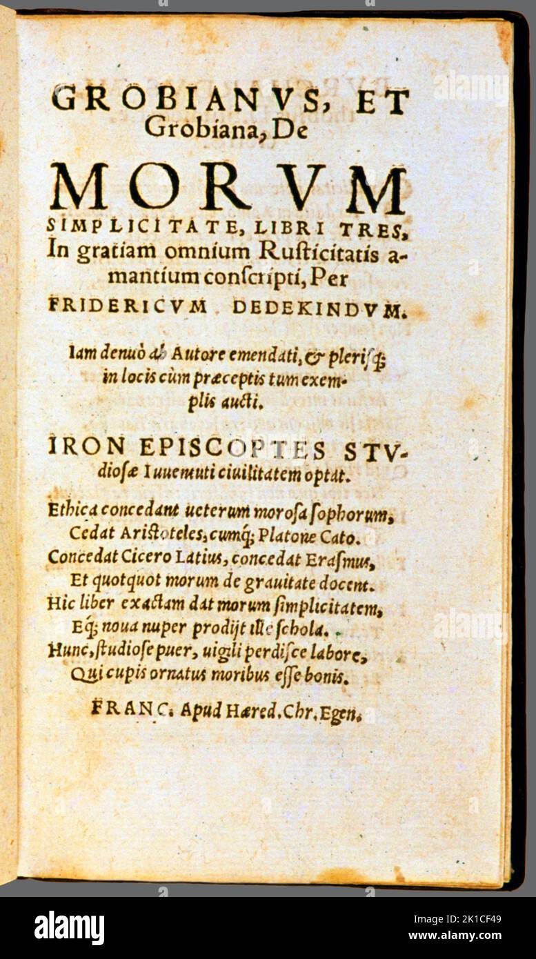 Grobianus hi-res stock photography and images - Alamy