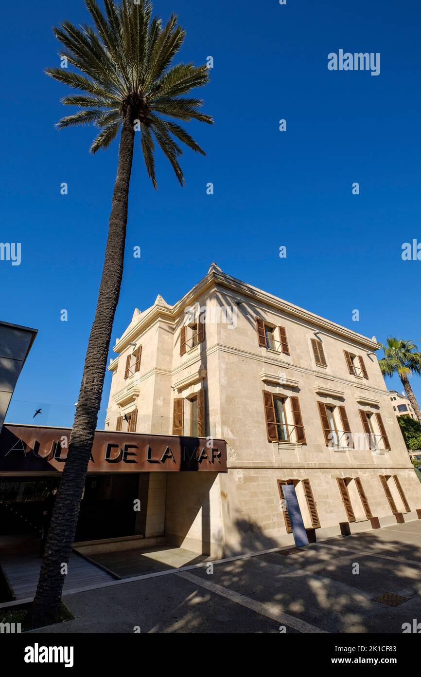 Sa Petrolera building, Aula de la Mar, center of. interpretation of the ...