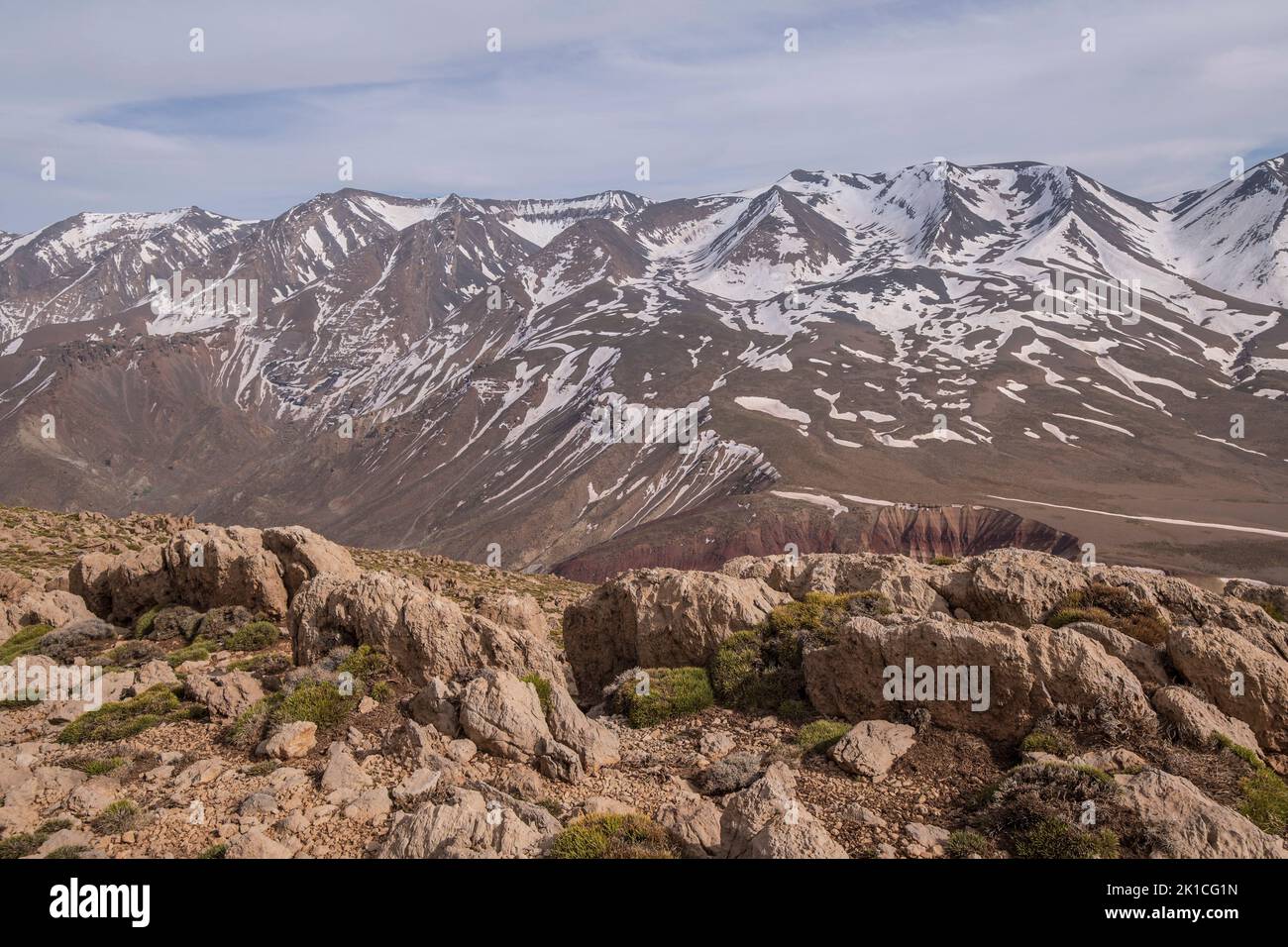 M Goun mountain range from Aghouri crest, 4068mts , Atlas mountain ...