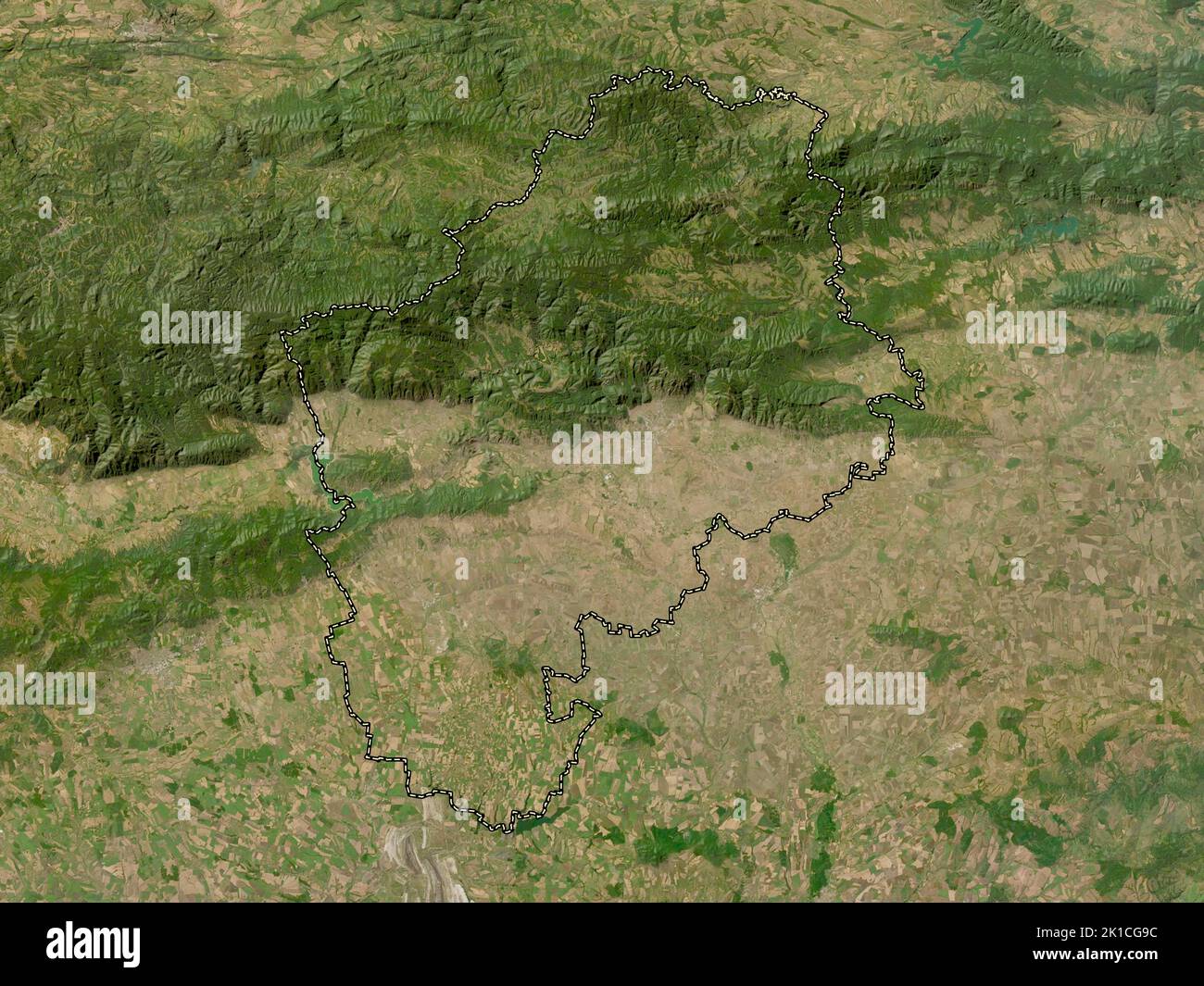 Bulgaria map zoom border satellite hi-res stock photography and images - Alamy