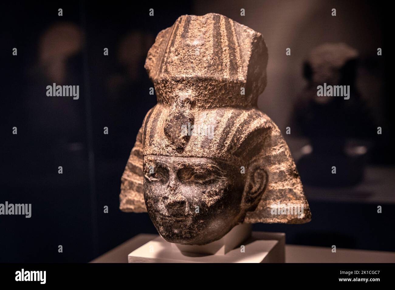 probably head of pharaoh Shabaka, granite, 25th dynasty, 716-702 BC ...