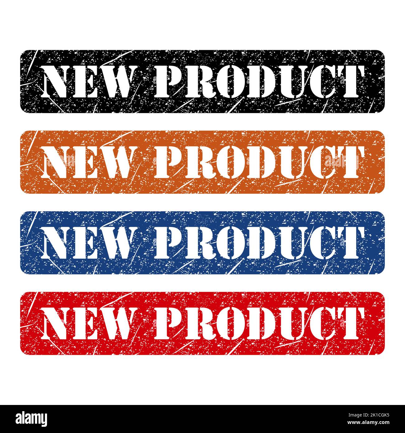 New product stamp symbol, label sticker sign button, text banner vector ...