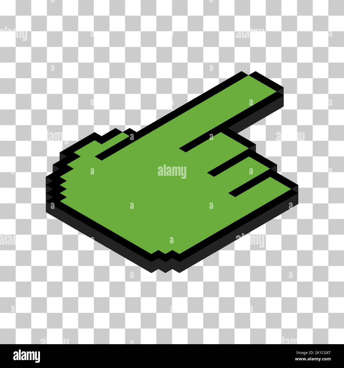 Mouse Cursor Isometric Pixel Icon Web Click Symbol Computer Pointer