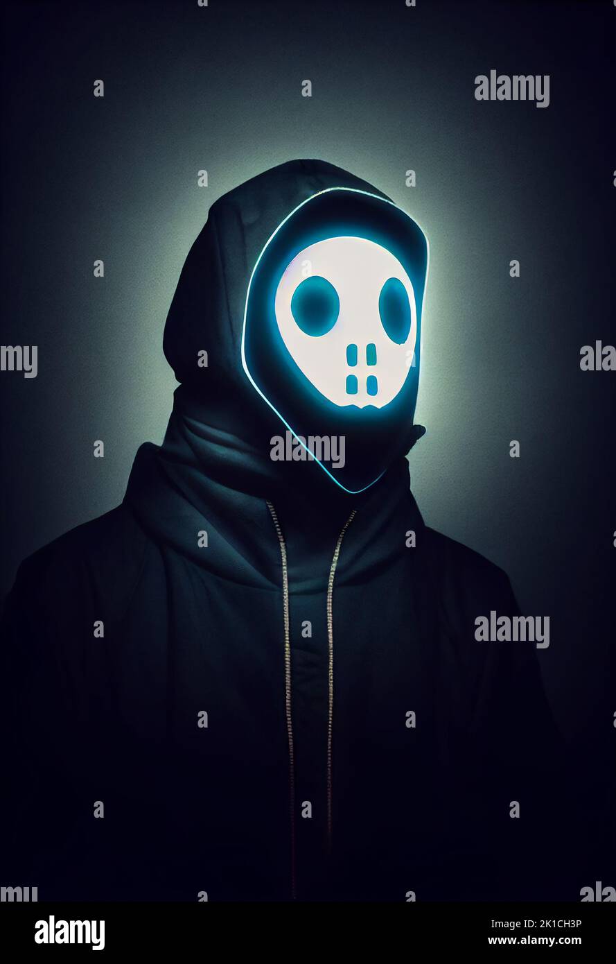 Graphics digital skull hi-res stock photography and images - Alamy
