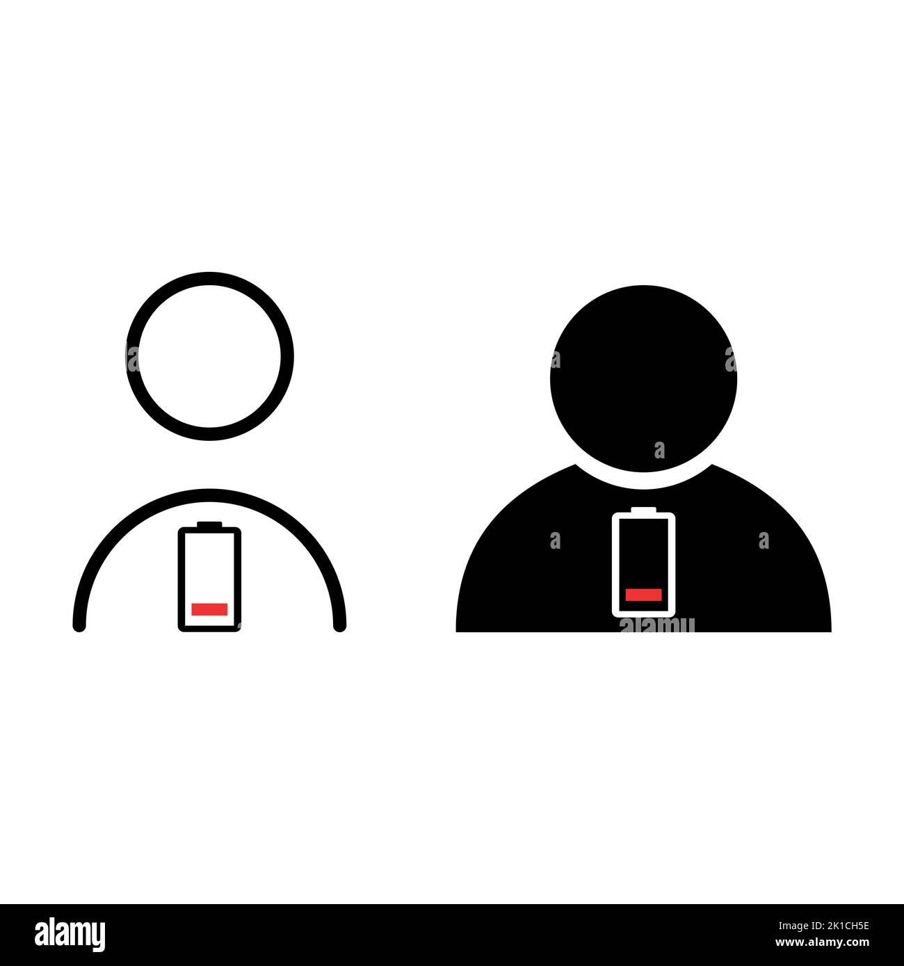 Set of Tired man icon, sleep emotion tired sign, bored concept symbol ...