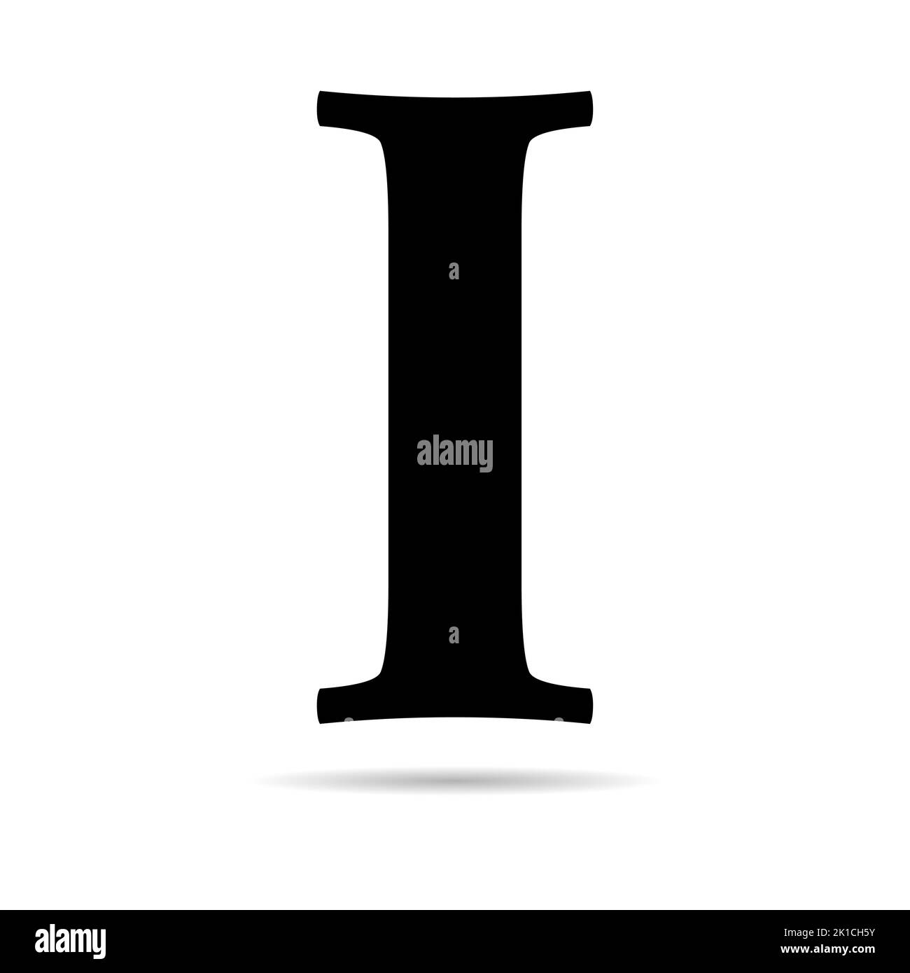 Roman numeral number icon, letter typography style sign, mathematics ...