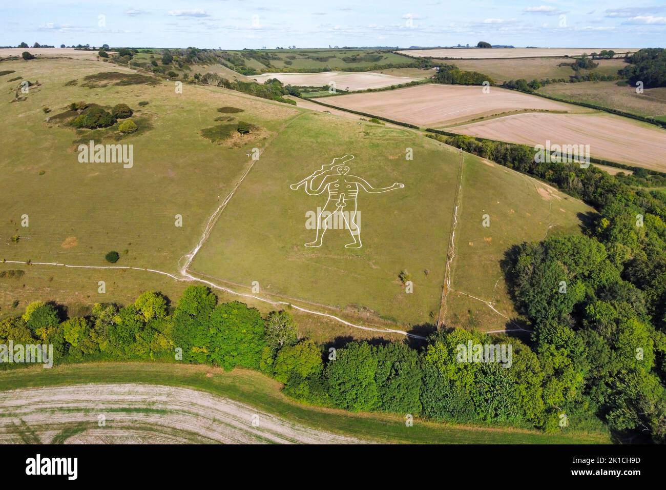 Cerne abbas giant aerial hi-res stock photography and images - Alamy
