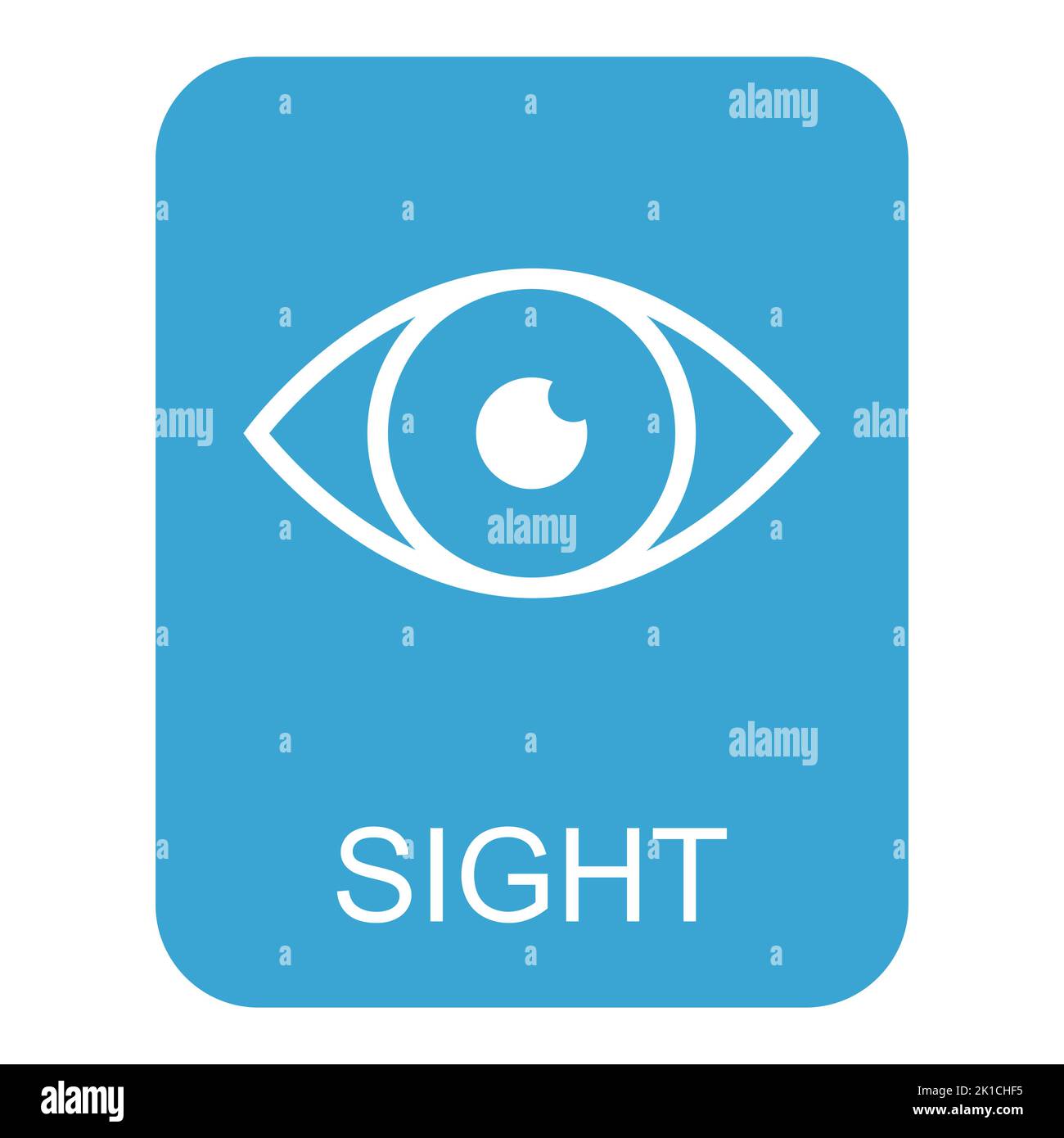 Human anatomy flat eye icon, sight health organ vector illustration ...