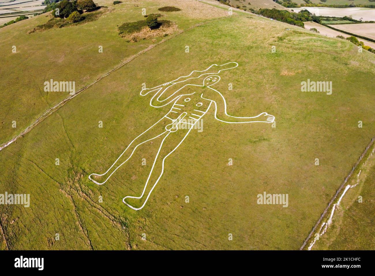 Cerne abbas giant aerial hi-res stock photography and images - Alamy