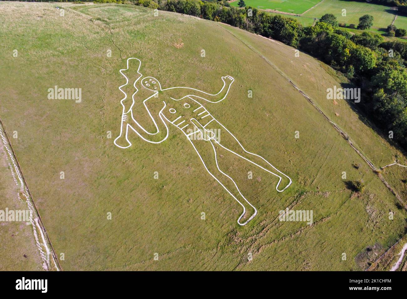 Cerne abbas giant aerial hi-res stock photography and images - Alamy