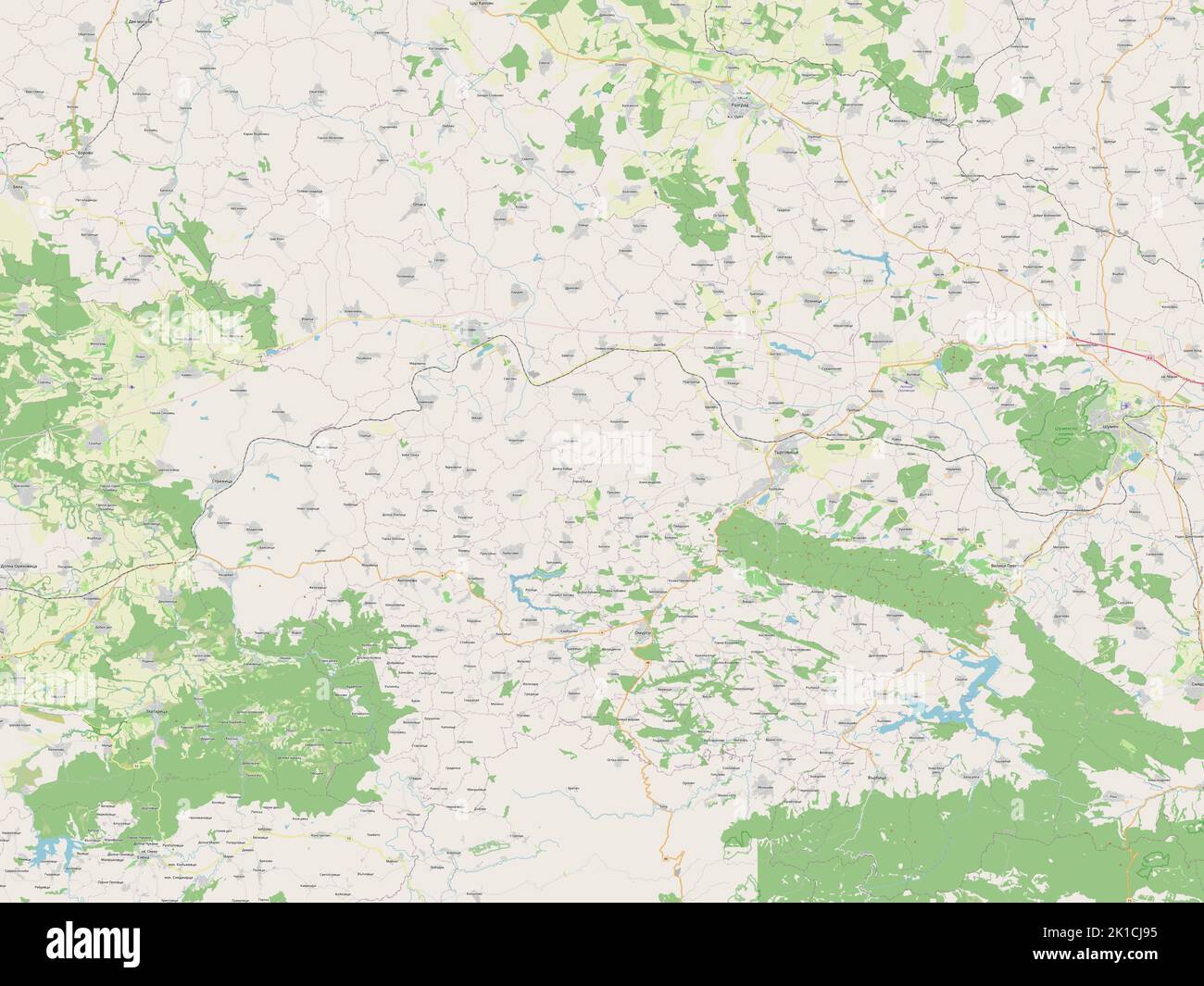 Targovishte, province of Bulgaria. Open Street Map Stock Photo - Alamy