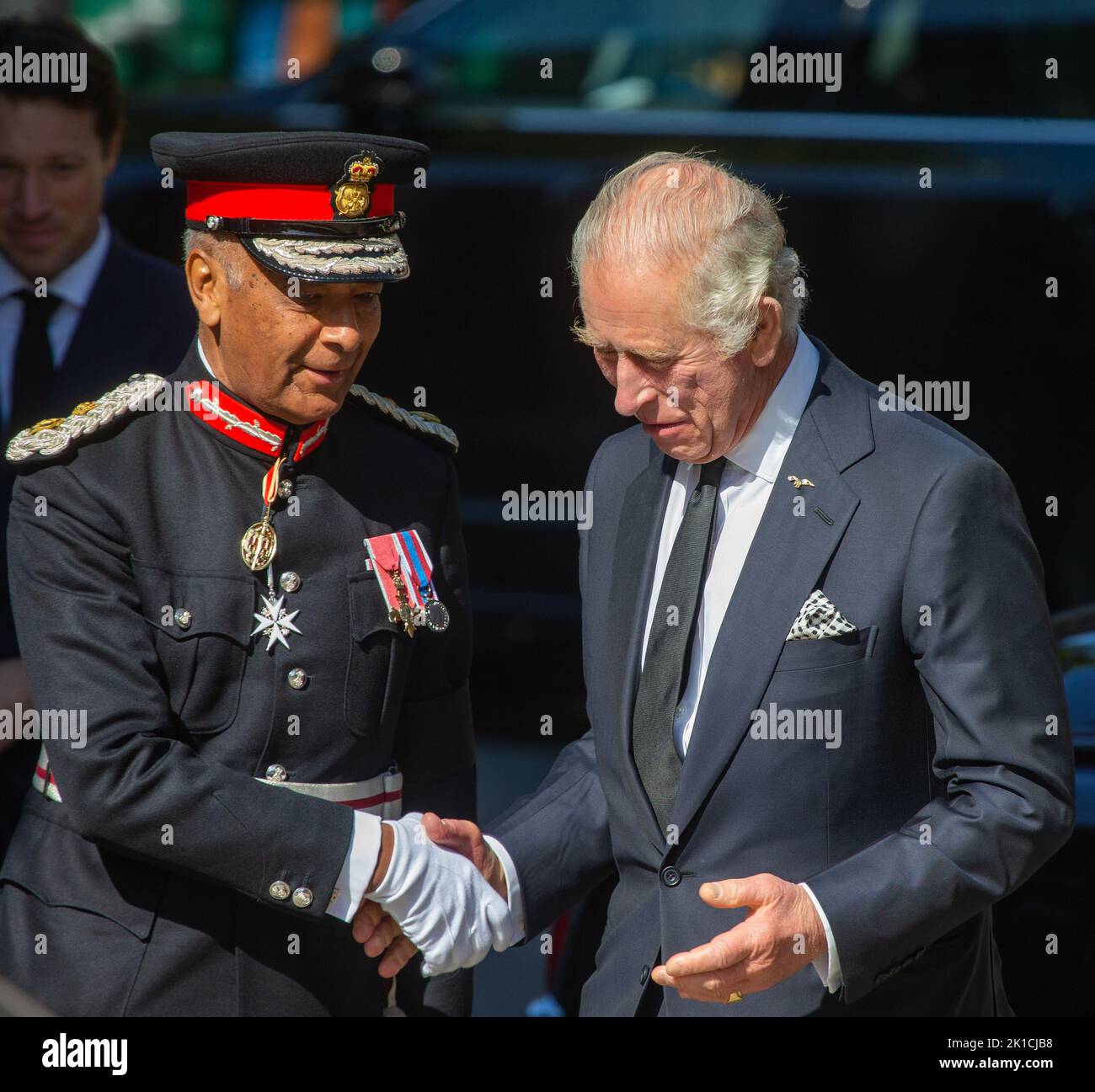 London, England, UK. 17th Sep, 2022. King CHARLES III arrives at ...