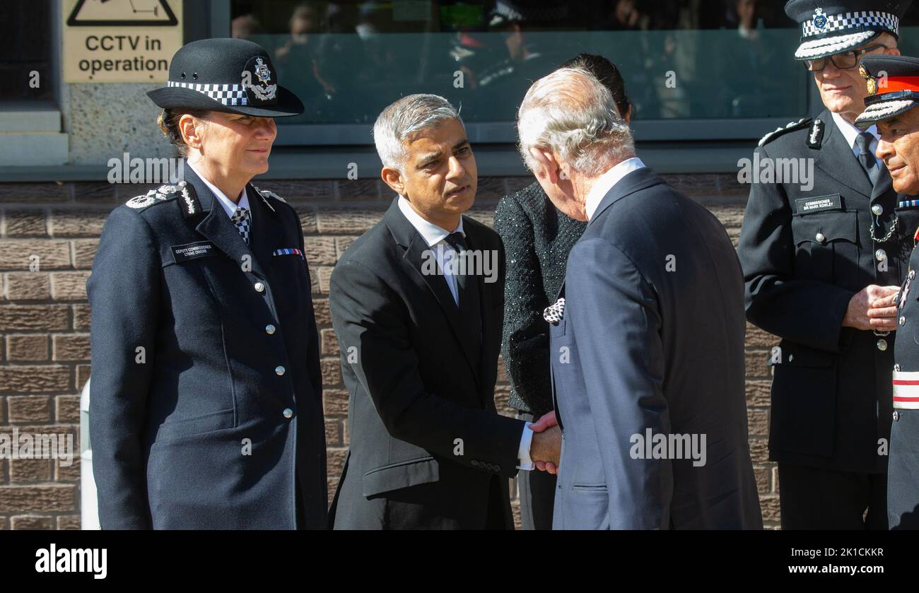 London, England, UK. 17th Sep, 2022. King CHARLES III is seen arriving ...