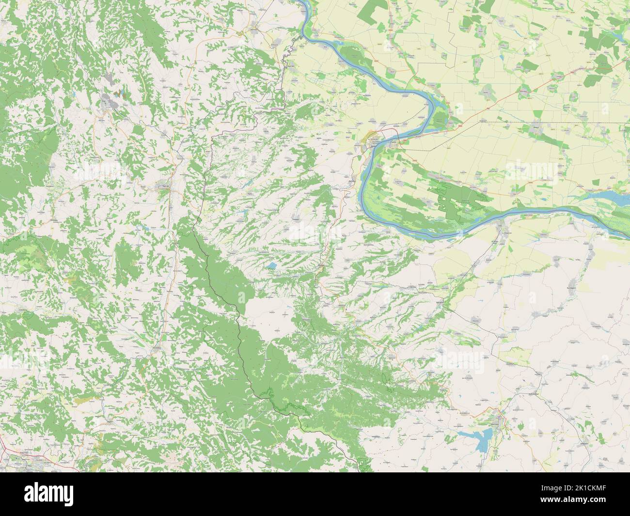 Vidin, province of Bulgaria. Open Street Map Stock Photo - Alamy