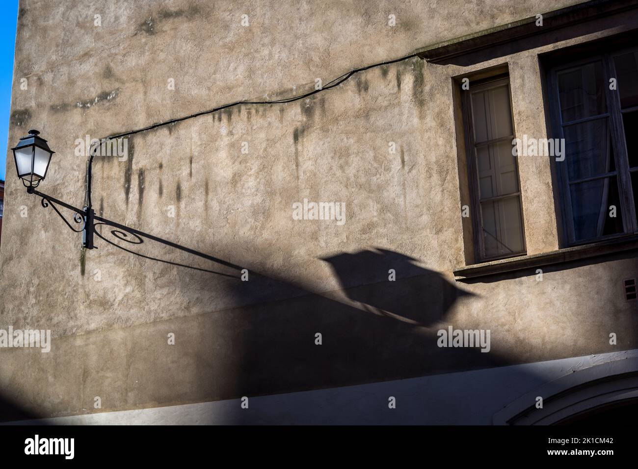 House detail in Vieux Lyon or Old Lyon, one of Europe’s most extensive ...
