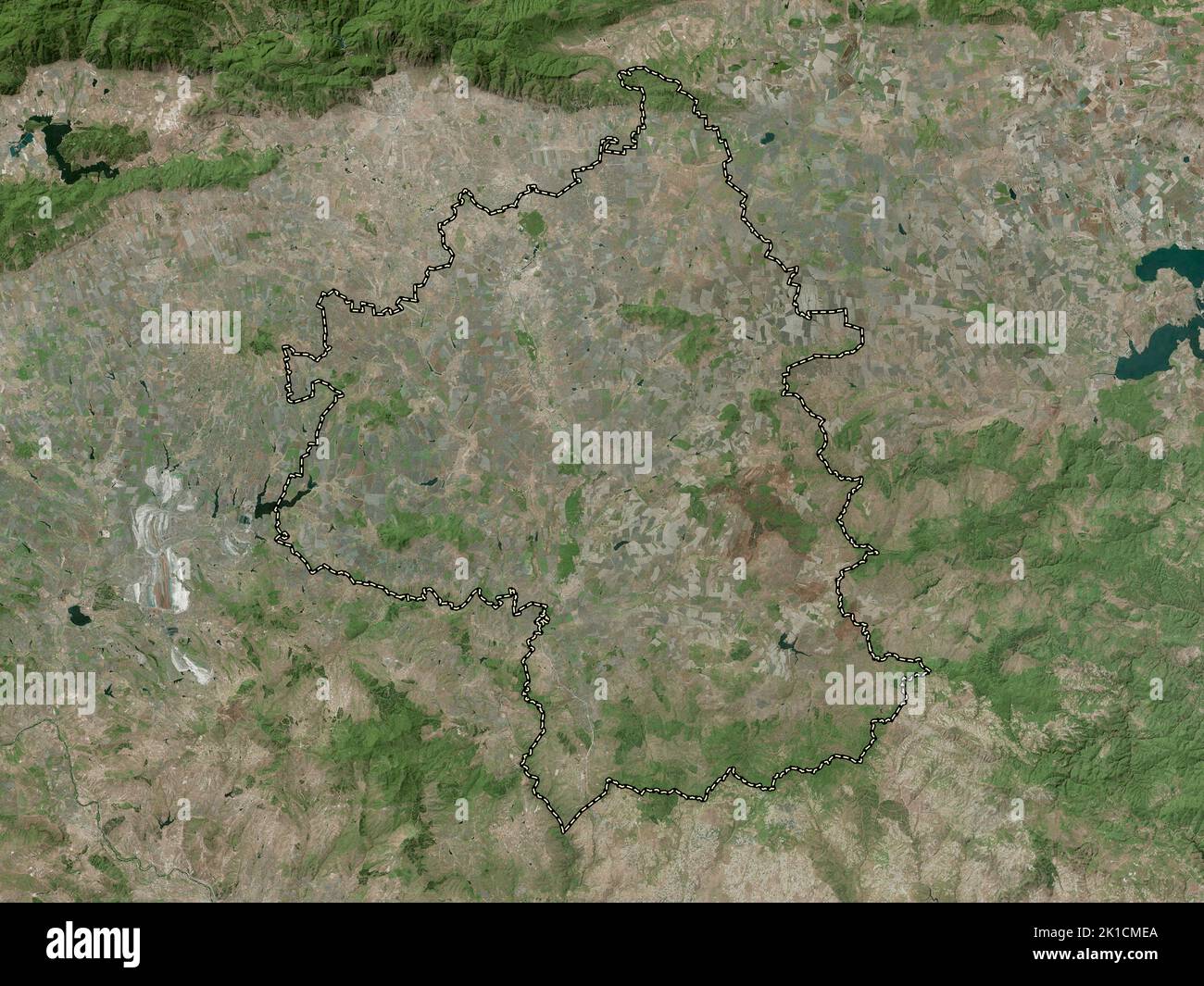 Yambol, province of Bulgaria. High resolution satellite map Stock Photo ...