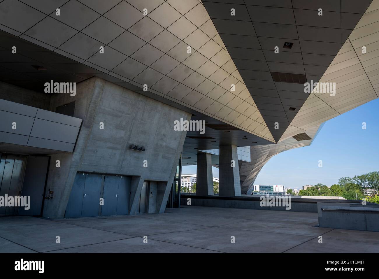 Exterior of the Confluence Museum, a science centre and anthropology ...