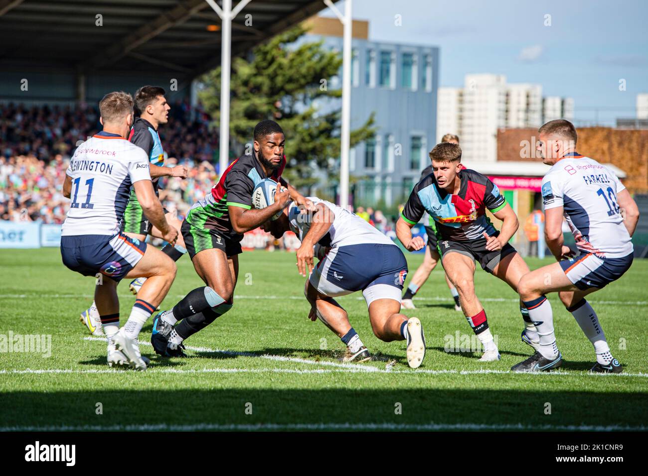 Gallagher premiership rugby match round 2 betweem harlequins and ...