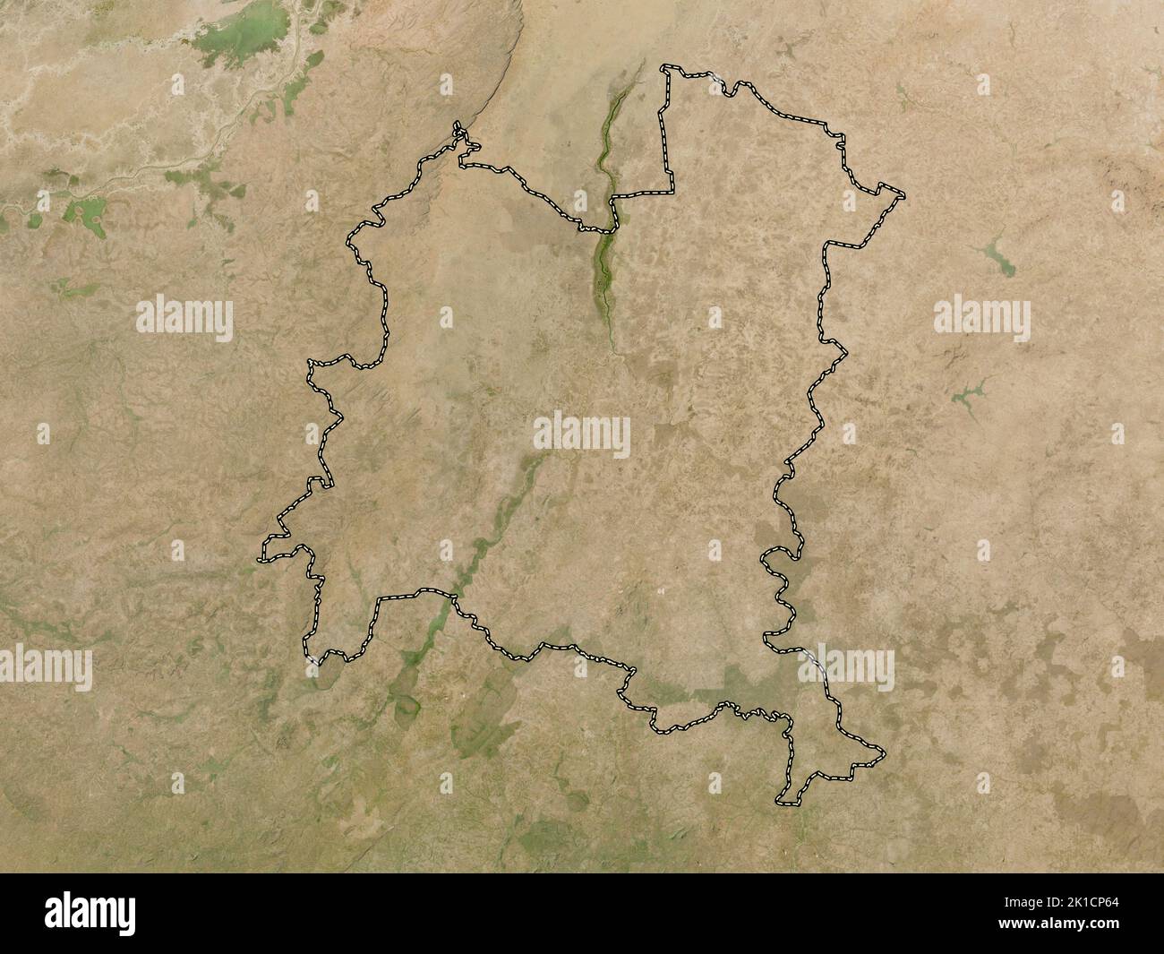 Boucle du Mouhoun, region of Burkina Faso. Low resolution satellite map ...