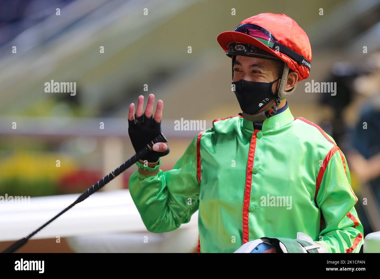 Race 5, OUR CLASS ACT(11), ridden by Derek Leung Ka-chun, won the class ...