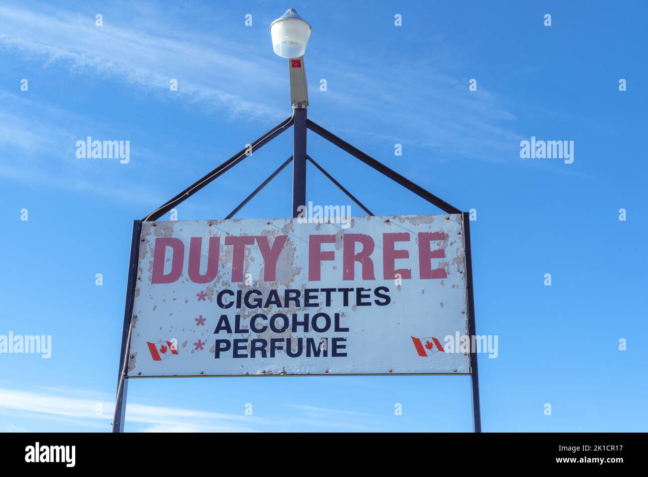 Alberta, Canada - July 5, 2022: Duty free Carway shop selling beer ...