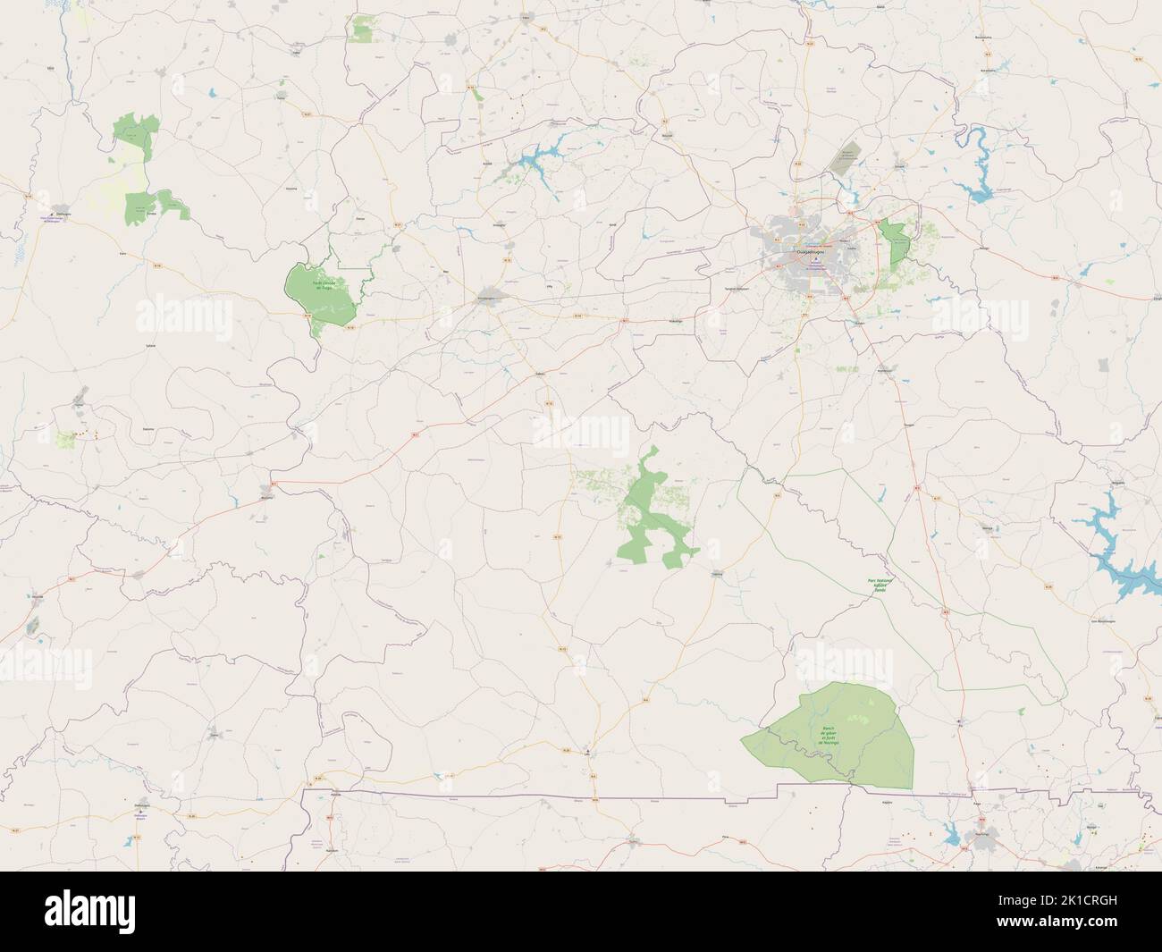 Centre-Ouest, region of Burkina Faso. Open Street Map Stock Photo - Alamy