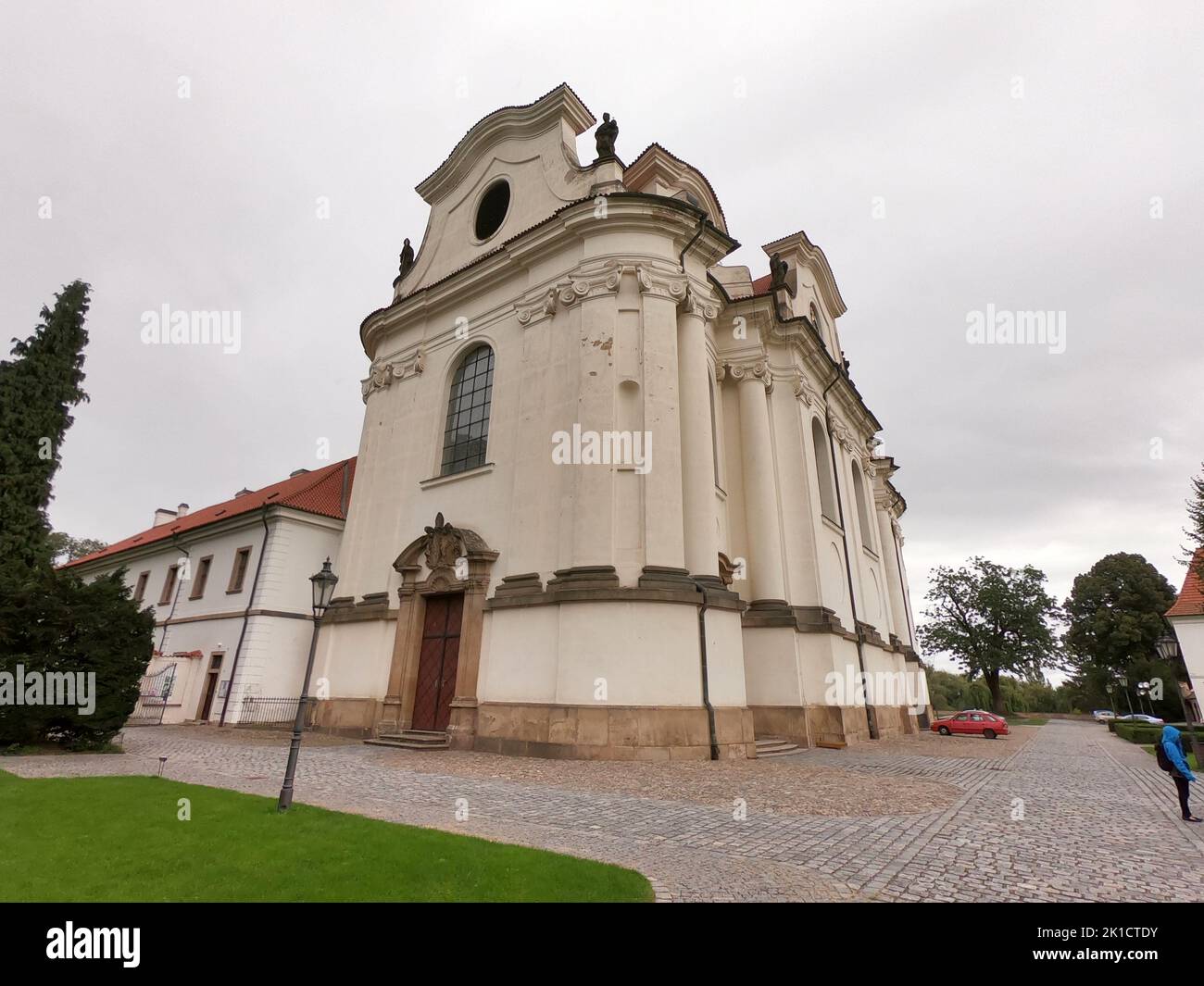 Prague Brevnov monastery with church and brewery,Czech republic,Praha ...