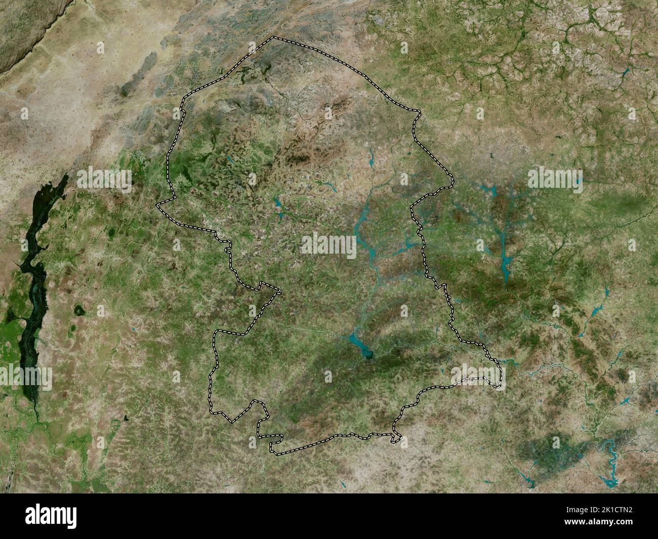 Nord, region of Burkina Faso. High resolution satellite map Stock Photo - Alamy