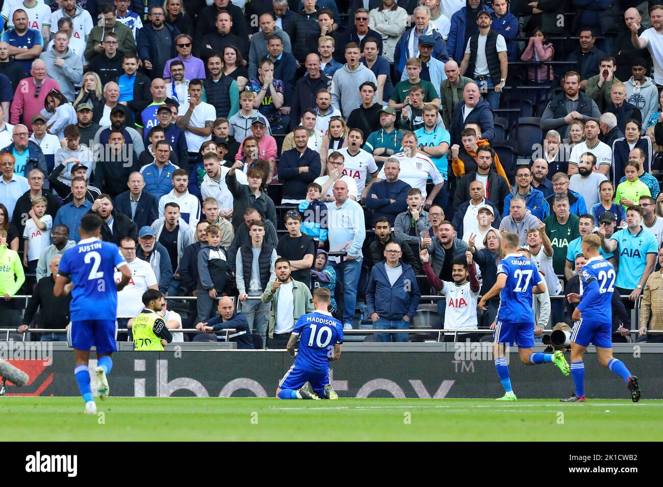 Leicester tottenham maddison goal hi-res stock photography and images ...